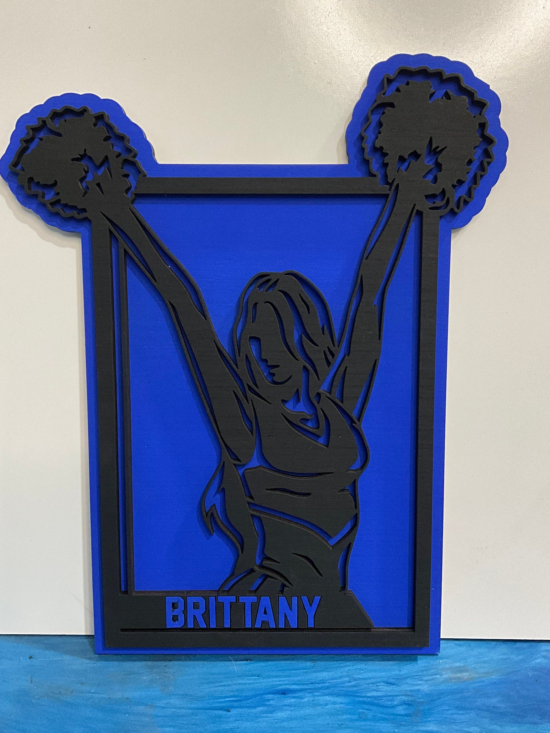 Custom Cheer Player Sign, Personalized Name Sign for Seniors, Cheer ...
