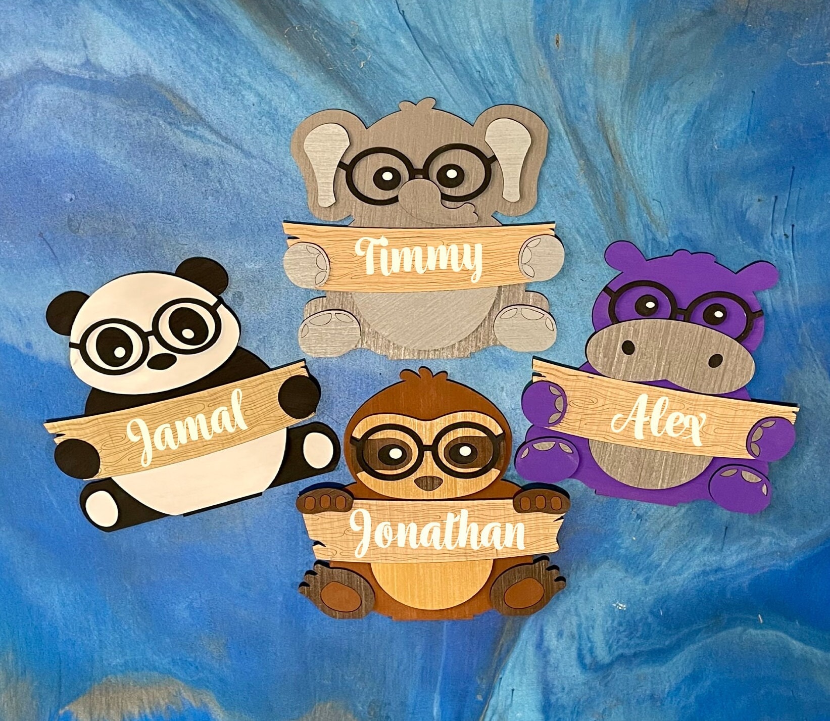 Personalized Kids Name Zoo Animal Sign - Etsy