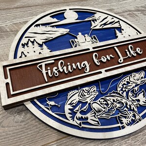 Gone Fishing Sign, Fishing Sign, Custom Fishing Plaques, Fishing Gift ...