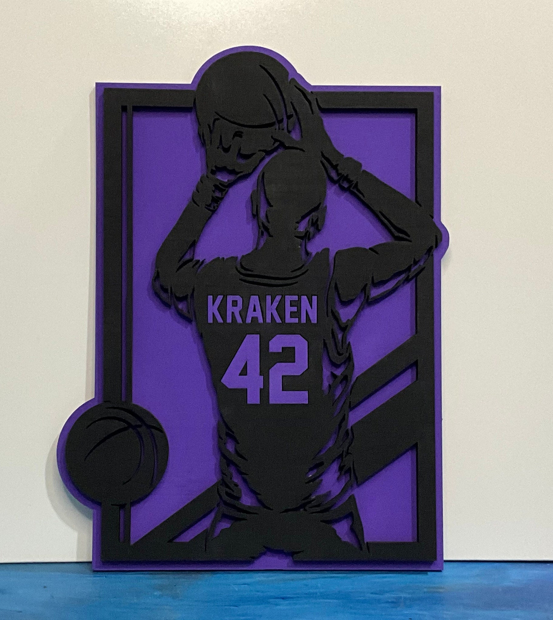 Custom Basketball Player Sign, Personalized Name Sign for Seniors ...