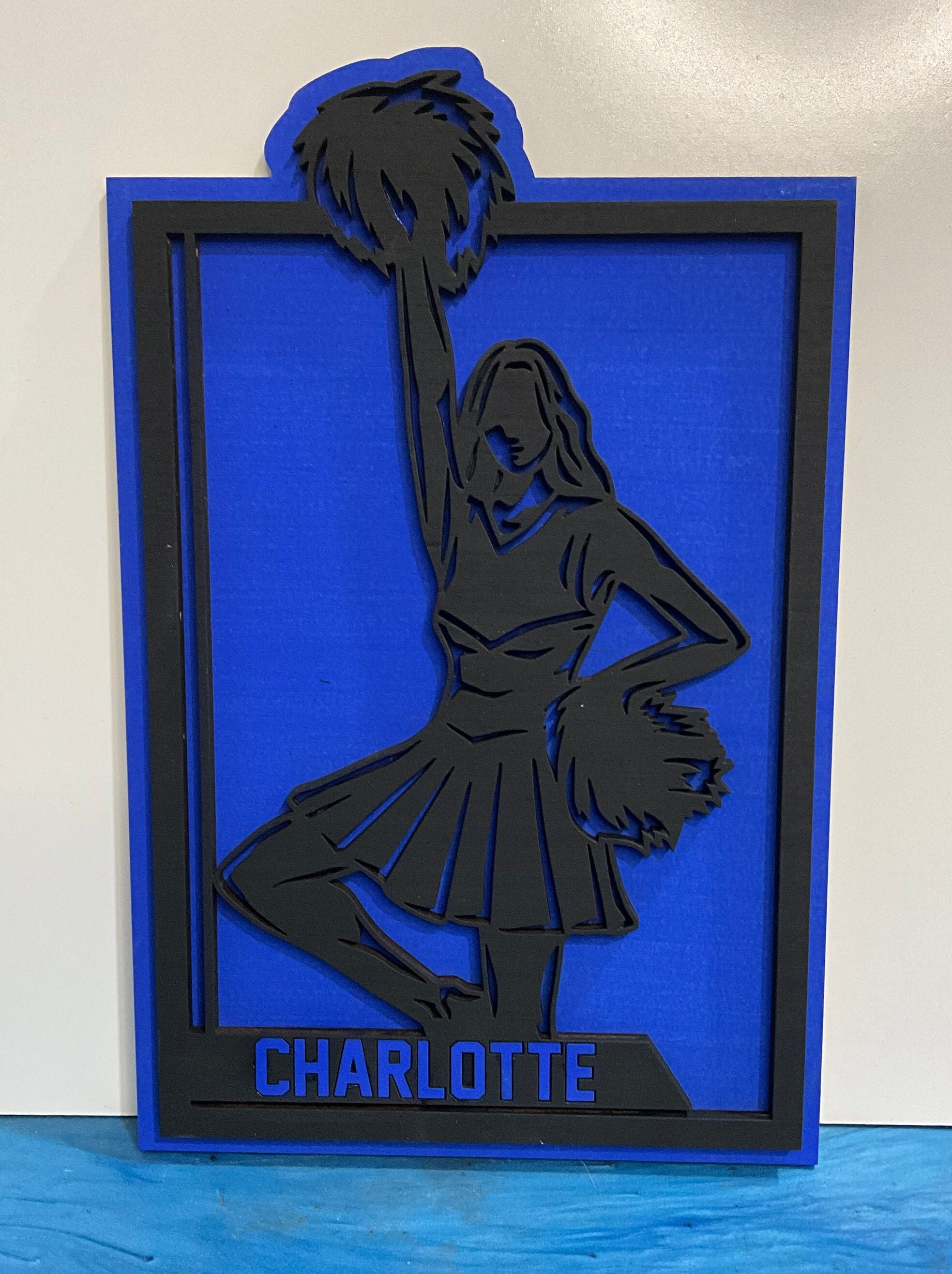 Custom Cheer Player Sign, Personalized Name Sign for Seniors, Cheer ...