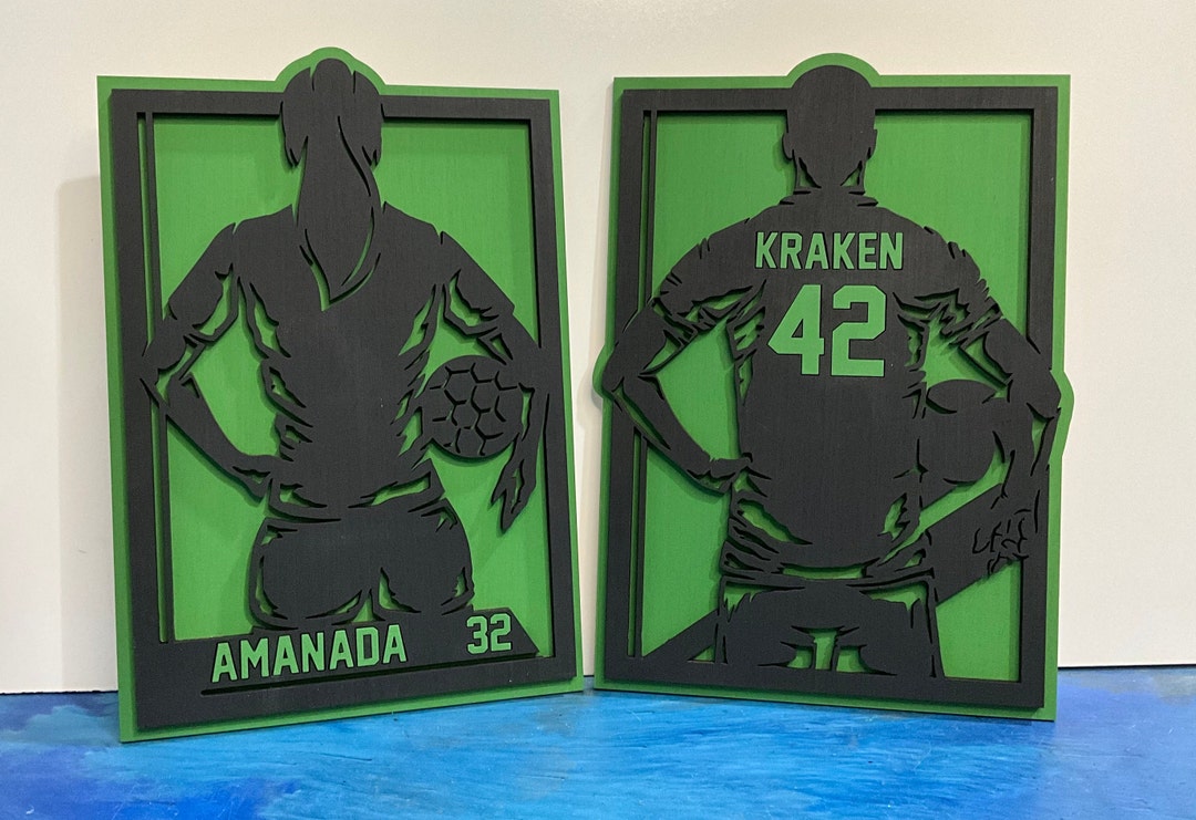 Custom Soccer Player Sign, Personalized Name Player Sign for Seniors ...