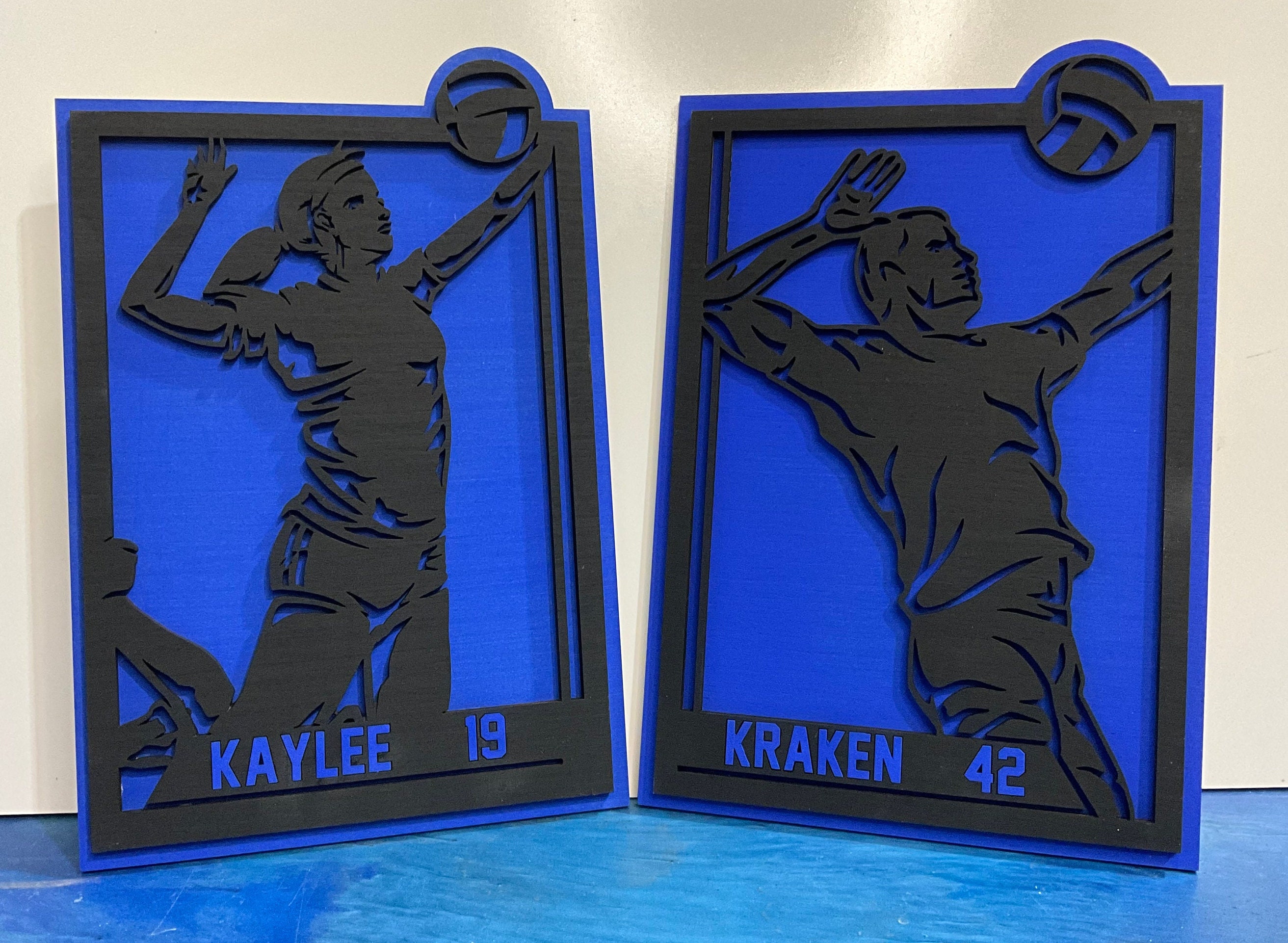 Custom Volleyball Player Sign, Personalized Name Sign for Seniors ...