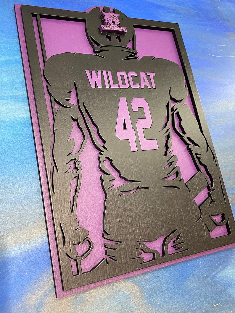 Custom Football Player Sign Personalized Name Player Sign for - Etsy