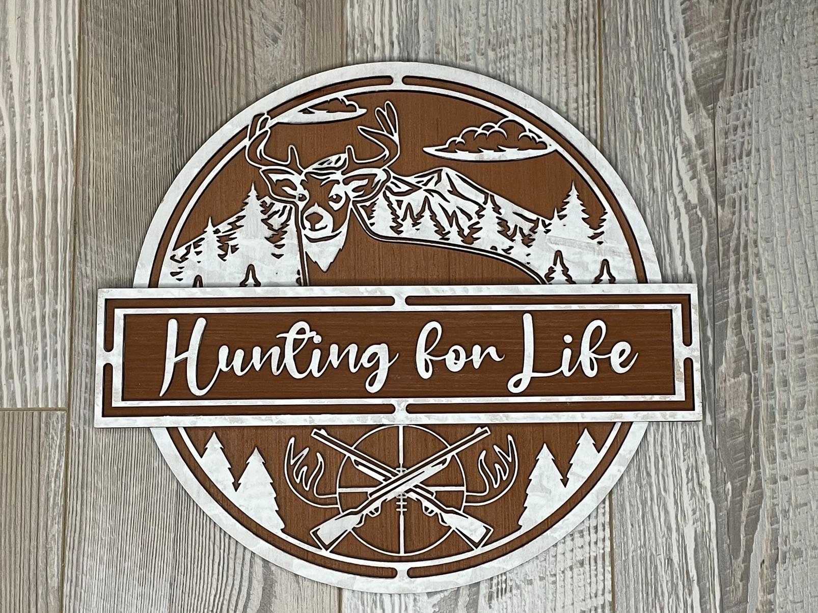Hunting Sign Gone Hunting Sign Custom Hunting Plaques - Etsy