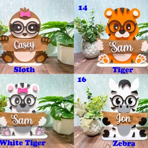 Personalized Kids Name Zoo Animal Sign - Etsy