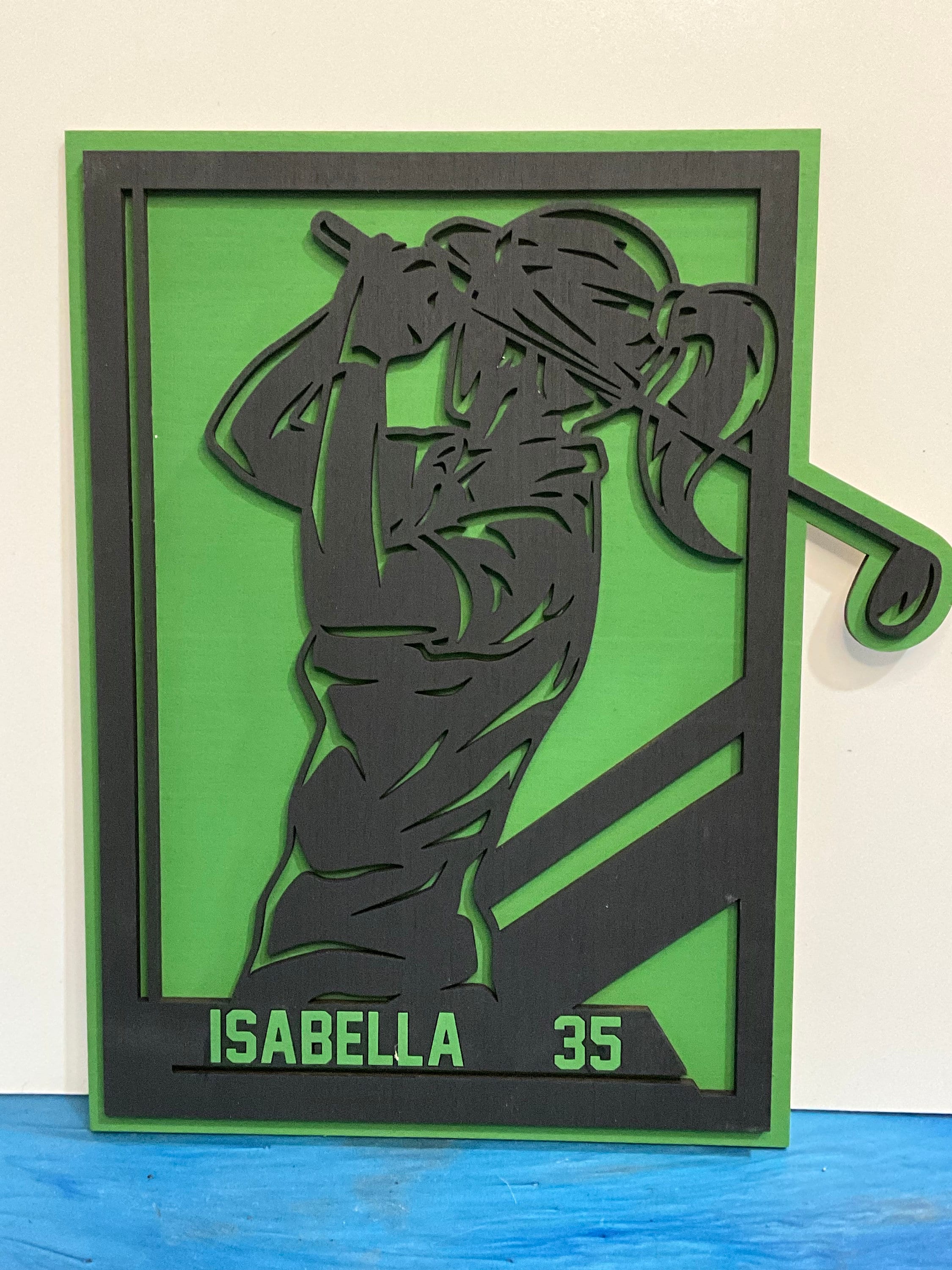 Custom Golf Player Sign, Personalized Name Sign for Seniors, Golf Coach ...