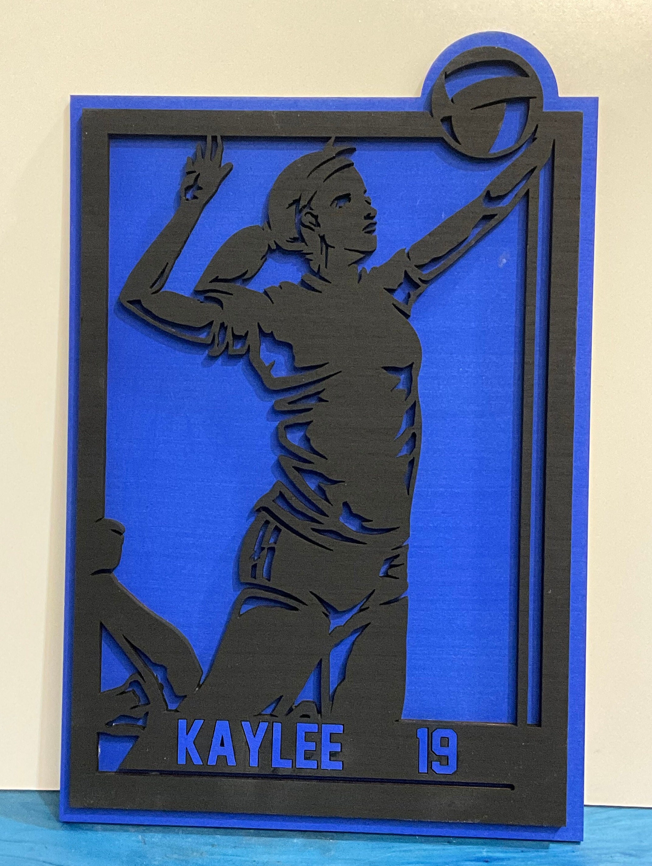 Custom Volleyball Player Sign, Personalized Name Sign for Seniors ...