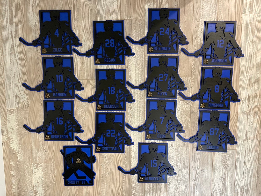 Custom Hockey Player Sign Team Order - Etsy