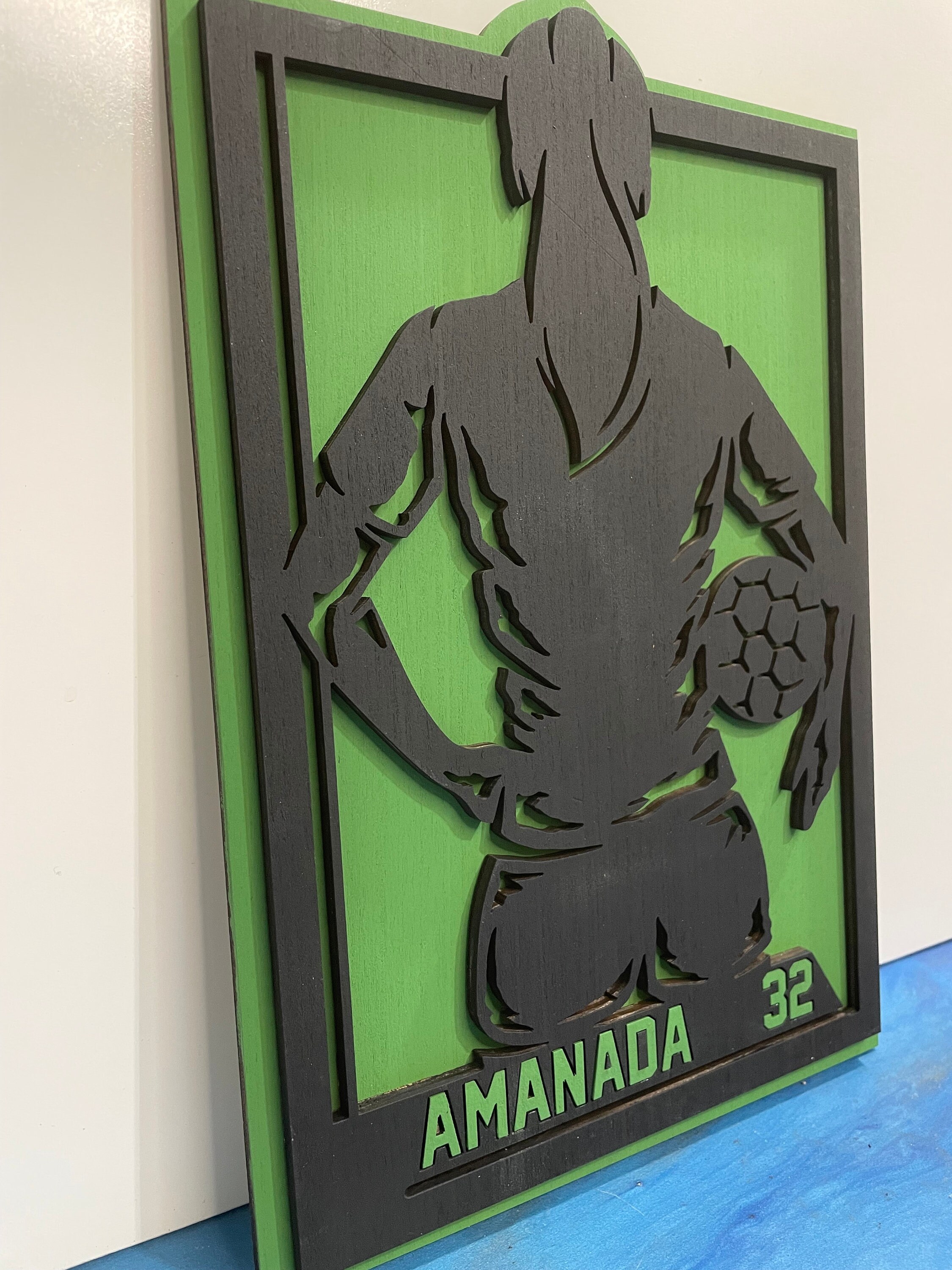 Custom Soccer Player Sign, Personalized Name Player Sign for Seniors ...