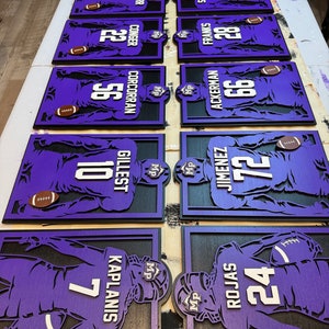 Custom Football Player Sign Team Order - Etsy