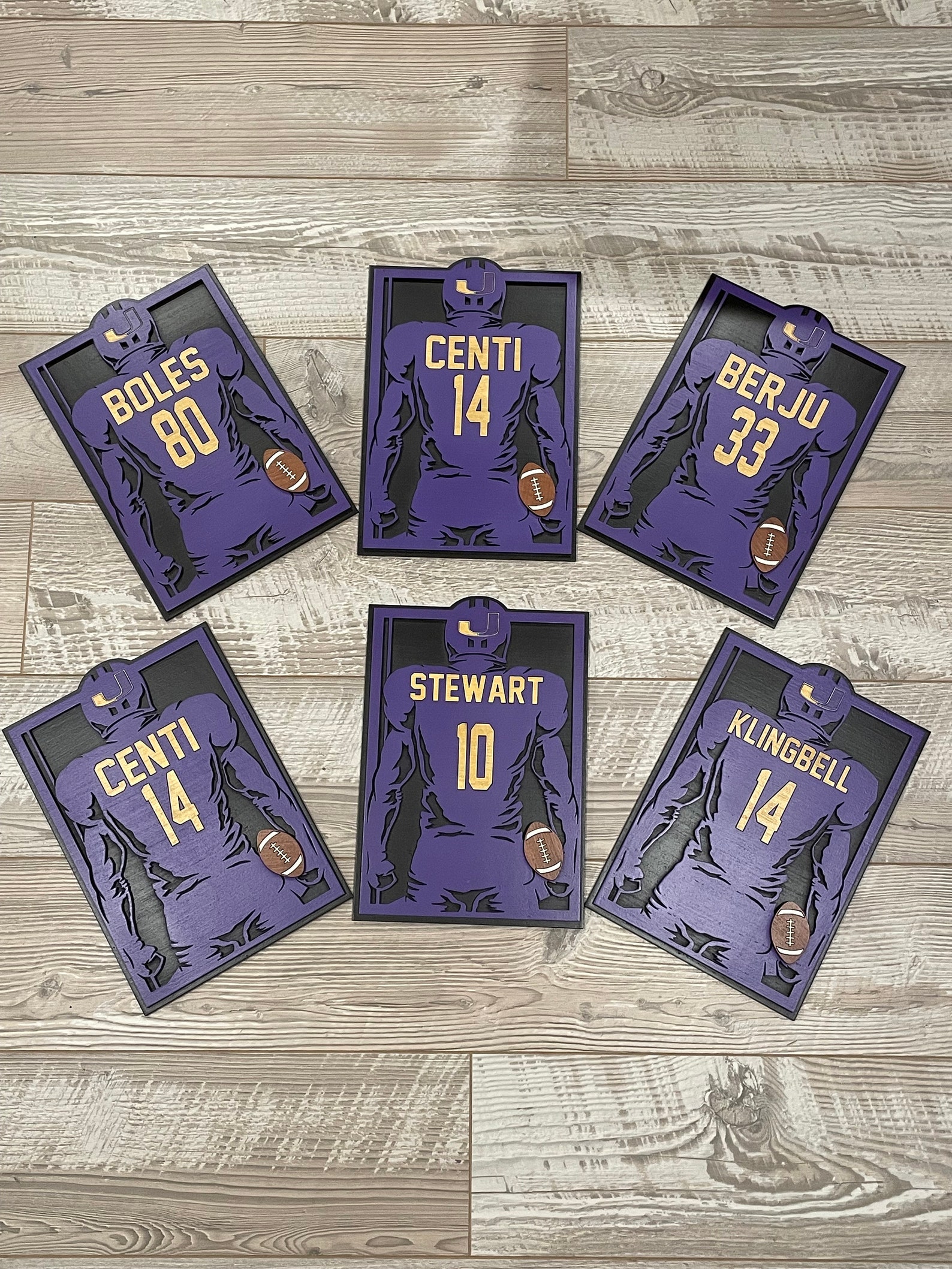 Custom Football Player Sign Team Order - Etsy