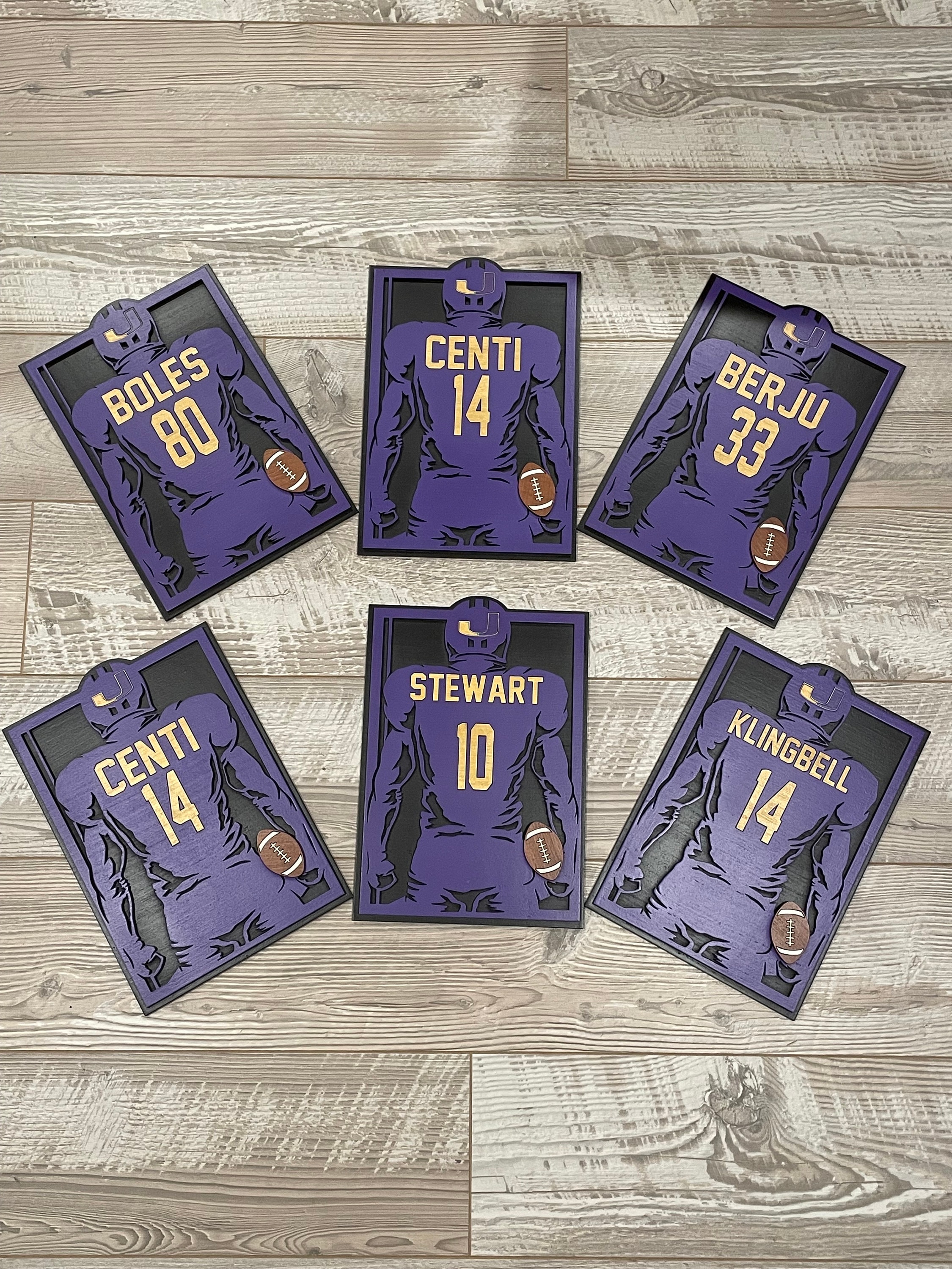 Custom Football Player Sign Team Order - Etsy