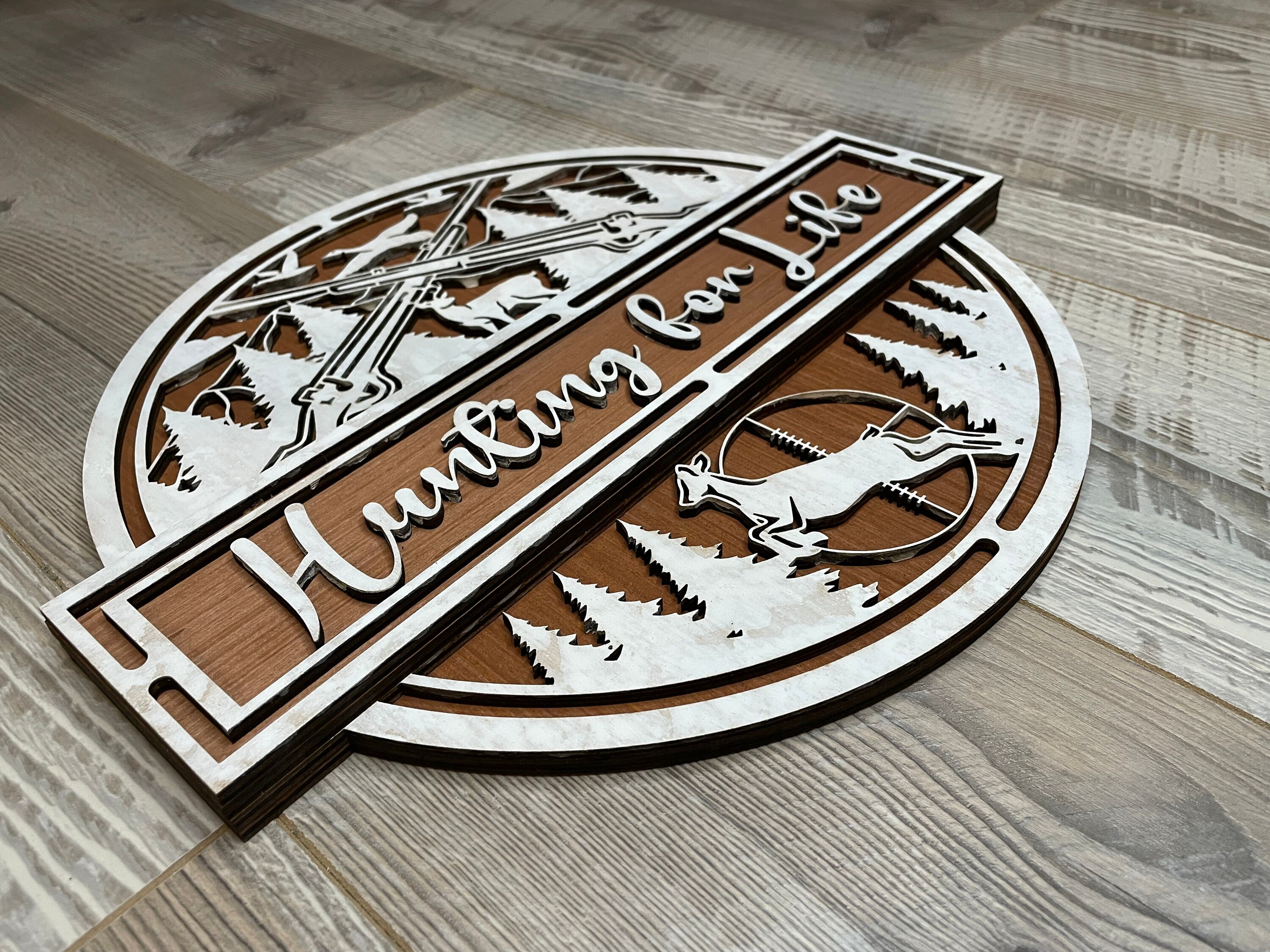 Hunting Sign Gone Hunting Sign Custom Hunting Plaques - Etsy