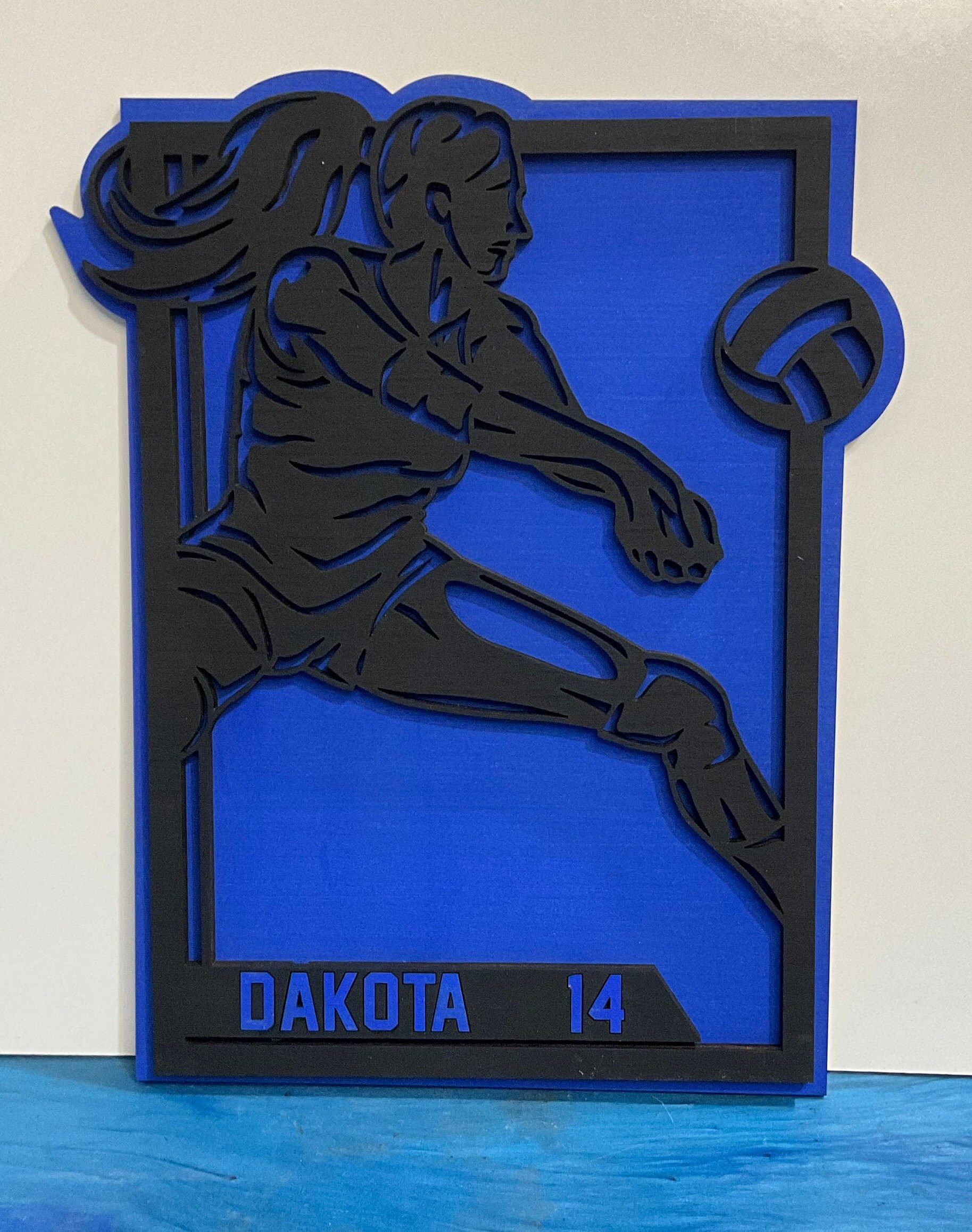 Custom Volleyball Player Sign, Personalized Name Sign for Seniors ...