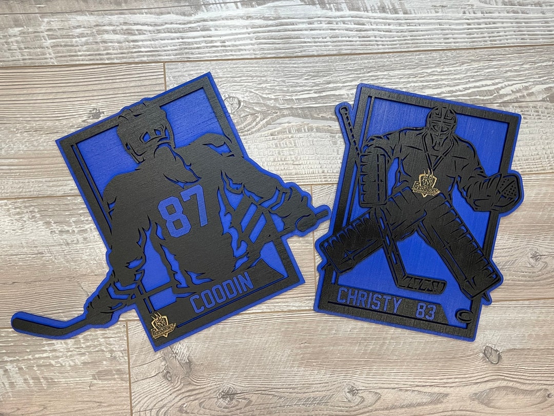 Custom Hockey Player Sign, Personalized Name Player Sign for High ...