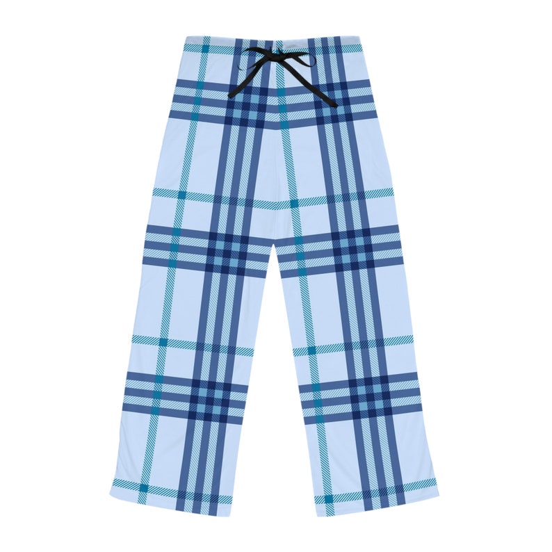 Blue Plaid Women's Pajama Pants (AOP) - Etsy