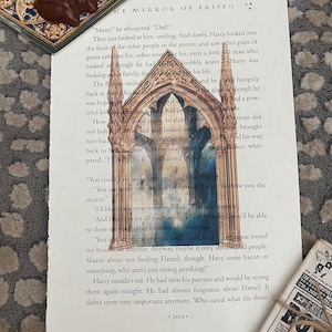 Upcycled Harry Potter Book Page Wall Art Harry Potter Inspired Book ...