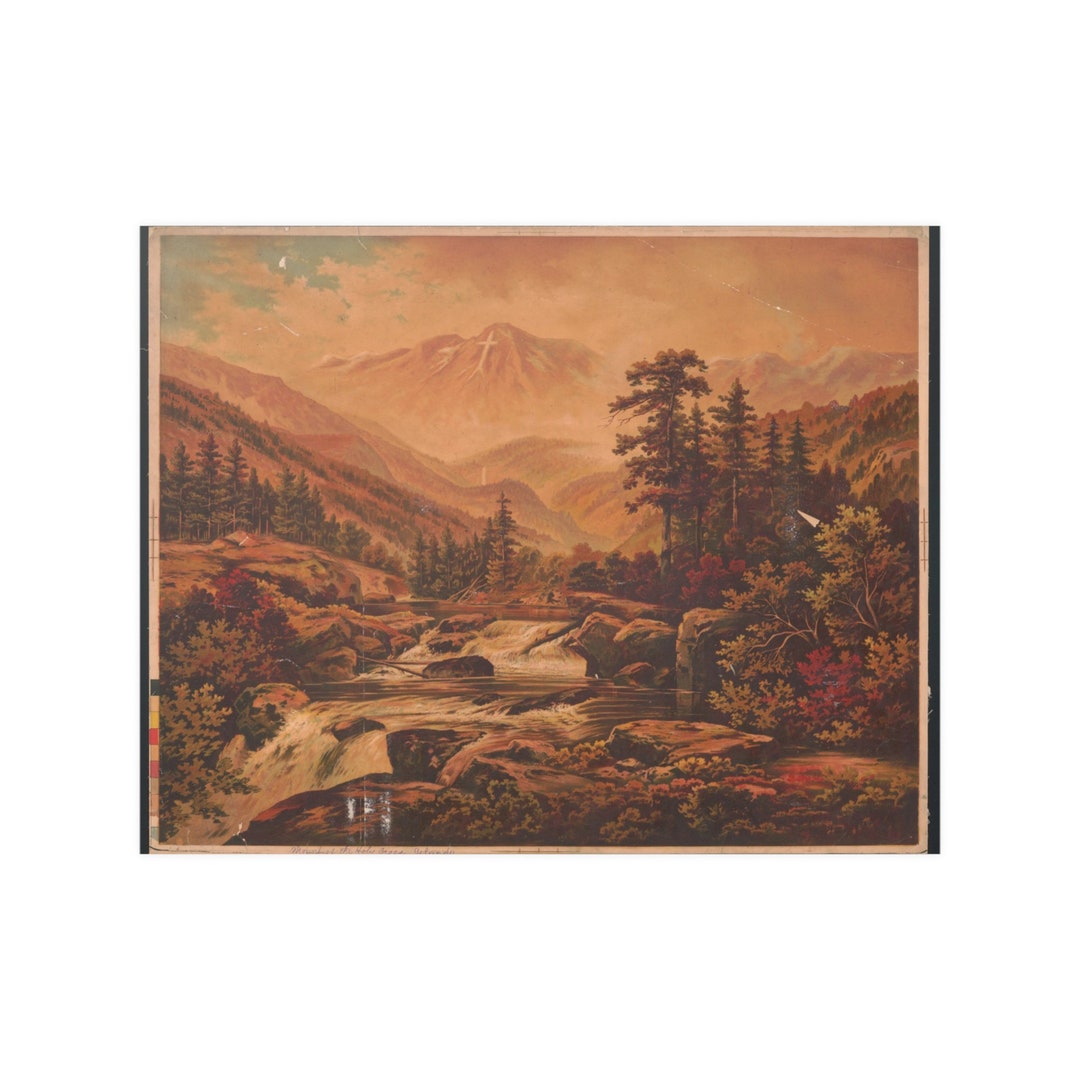 Mount of the Holy Cross, Colorado | Vintage Print | - Etsy