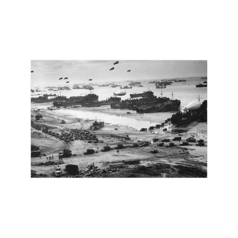 Omaha Beach June 1944 Print | Post D-day Invasion | WW2 Photograph - Etsy