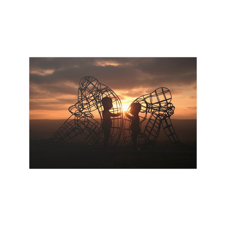 Burning Man Print | Festival Poster | Alexander Milov Sculpture, Love ...