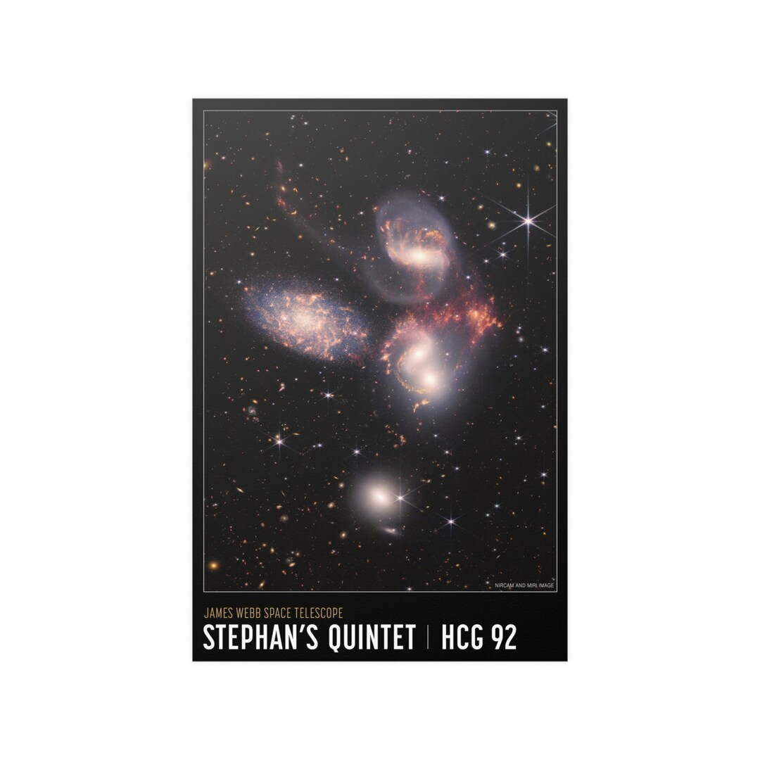 Nasa's James Webb Space Telescope Photograph | Stephan's Quintet B| HCG ...
