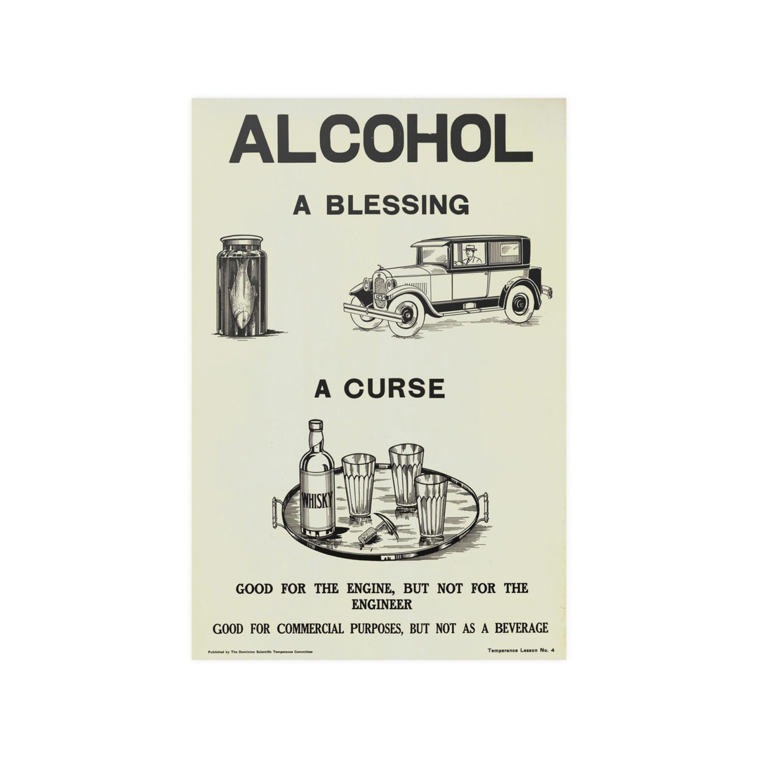 Temperance / Prohibition Propaganda Print | Dominion Scientific ...