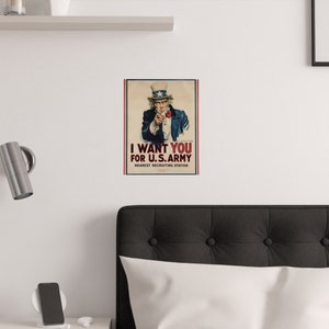 Uncle Sam Poster | I Want You for the US Army | United States WW2 ...