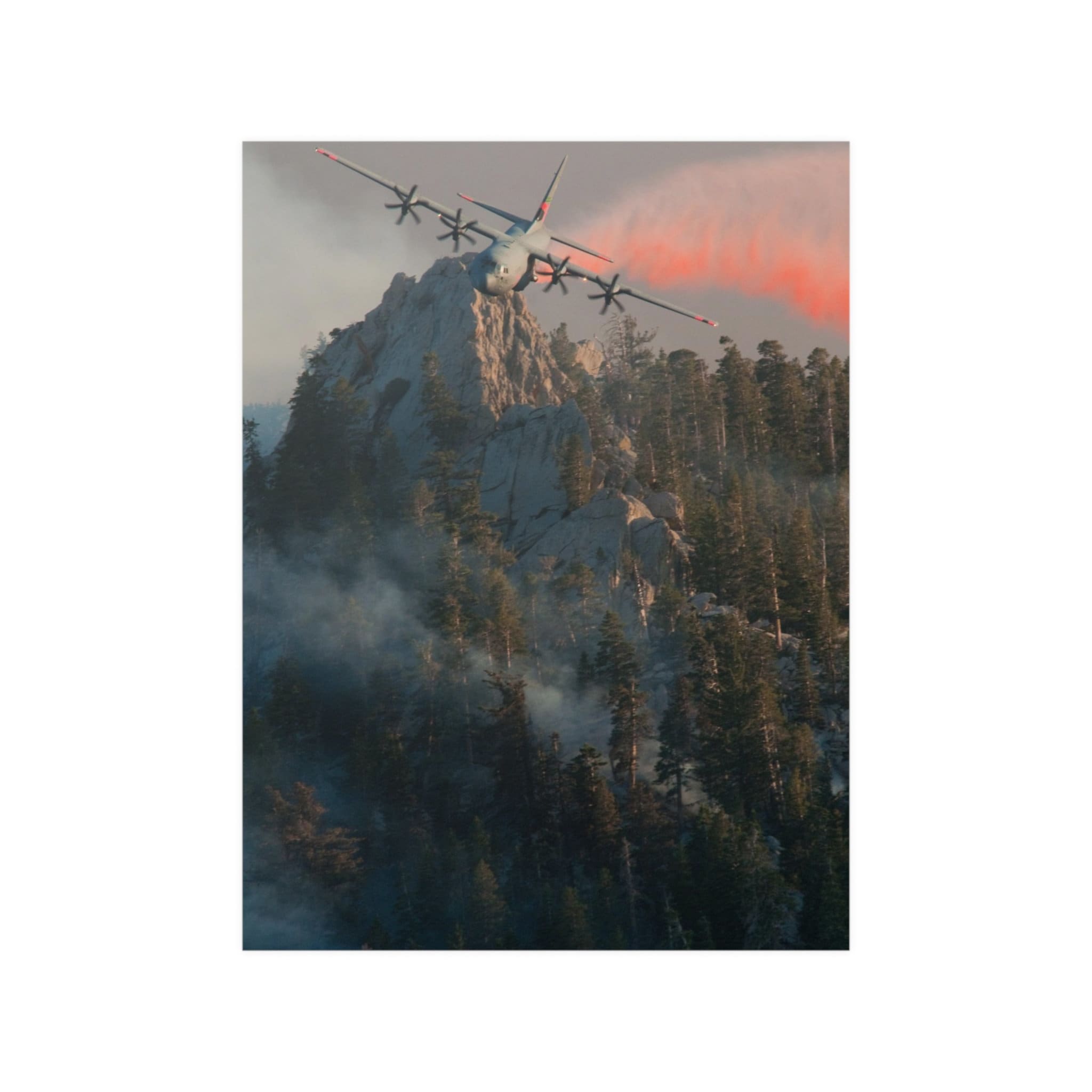 Wildland Fire Print Retardant Drop Over Palm Springs Print Wildland ...