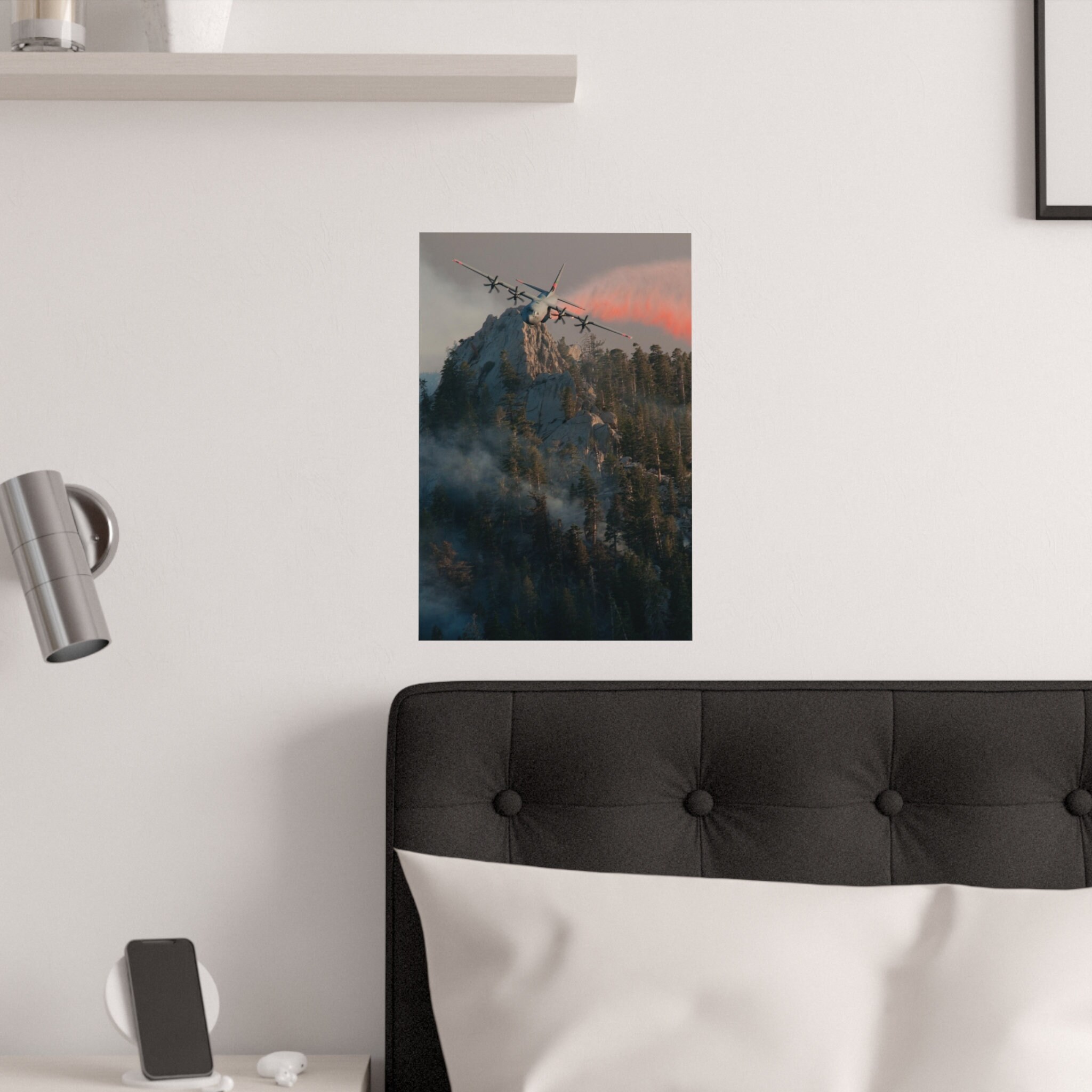 Wildland Fire Print Retardant Drop Over Palm Springs Print Wildland ...