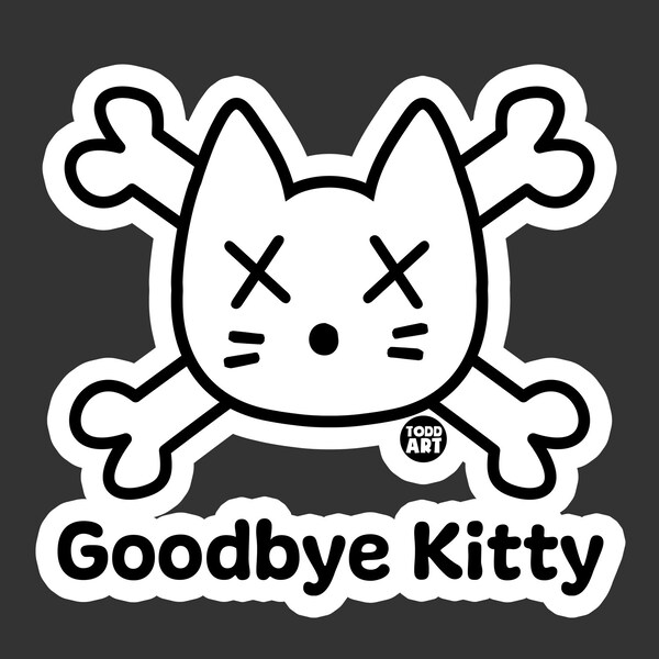 Cute Goodbye Sticker - Etsy
