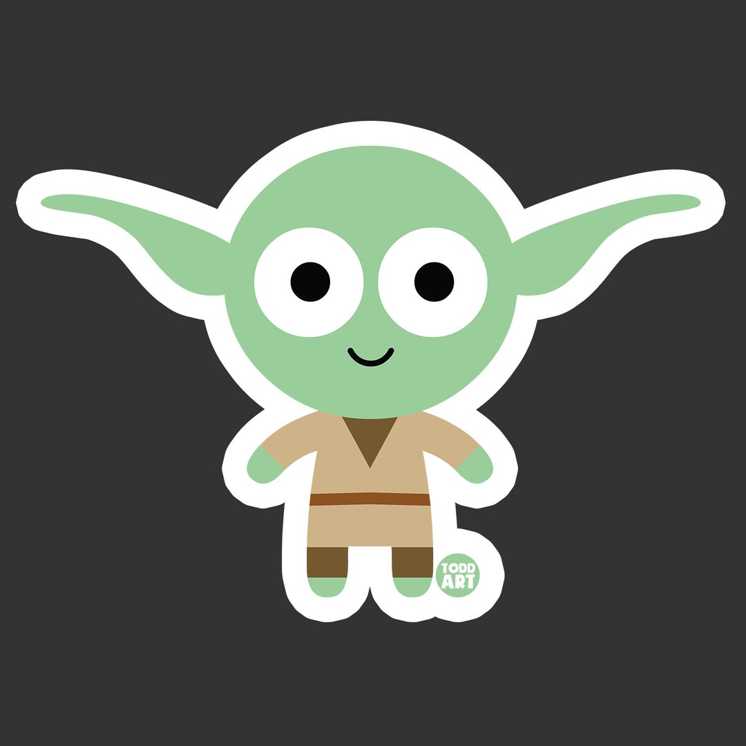 Yoda Star Wars 3 STICKER Adult Stickers Funny Sticker - Etsy