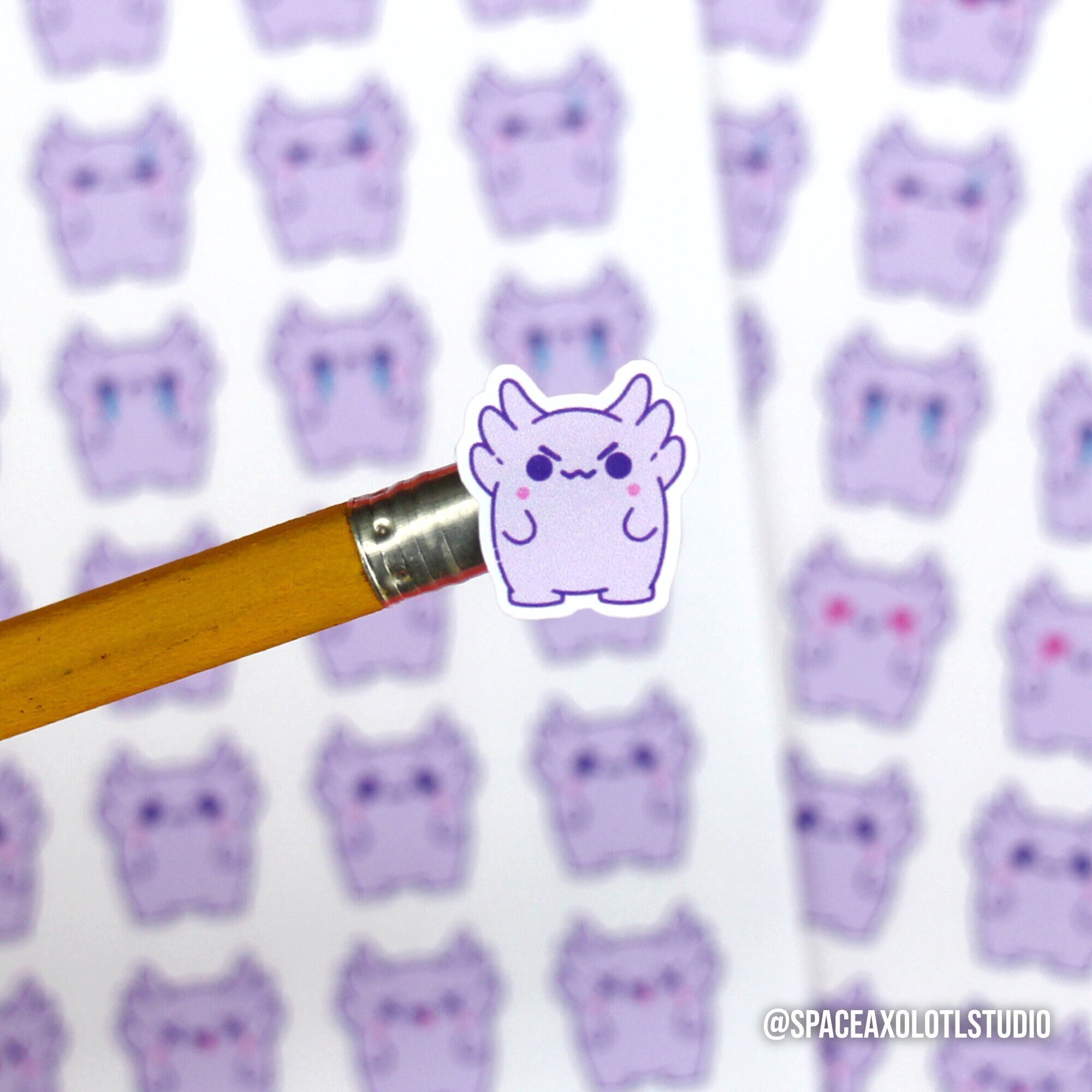 Lavander Axolotl Emojis Planner Stickers sticker Sheet Calendar ...
