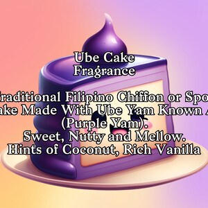 Ube Cake Fragrance. Traditional Filipino Chiffon, Sponge Cake, Sweet ...