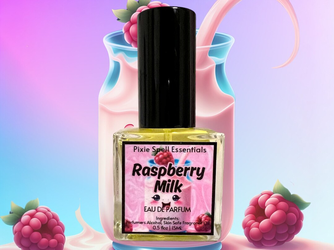 Raspberry Milk Fragrance. Delicate Rose Syrup, Sweet Crushed ...