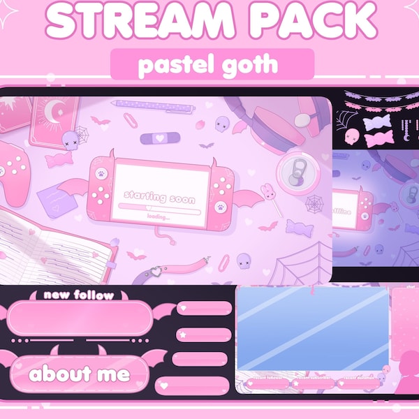 Pink Angel Dreamy Aesthetic Stream Panels - Etsy