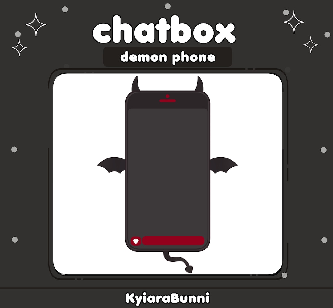 ANIMATED Spooky Halloween Dark Theme Bat Kitty Demon Devil Red Goth ...