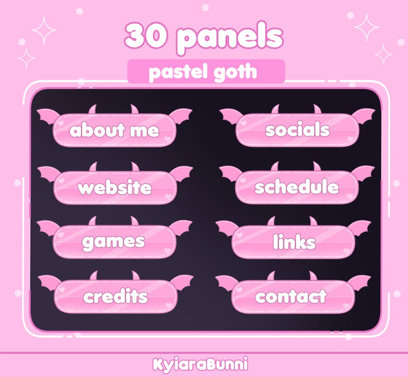 ANIMATED Pink Pastel Goth Bat Kitty Demon Devil Spooky Halloween ...