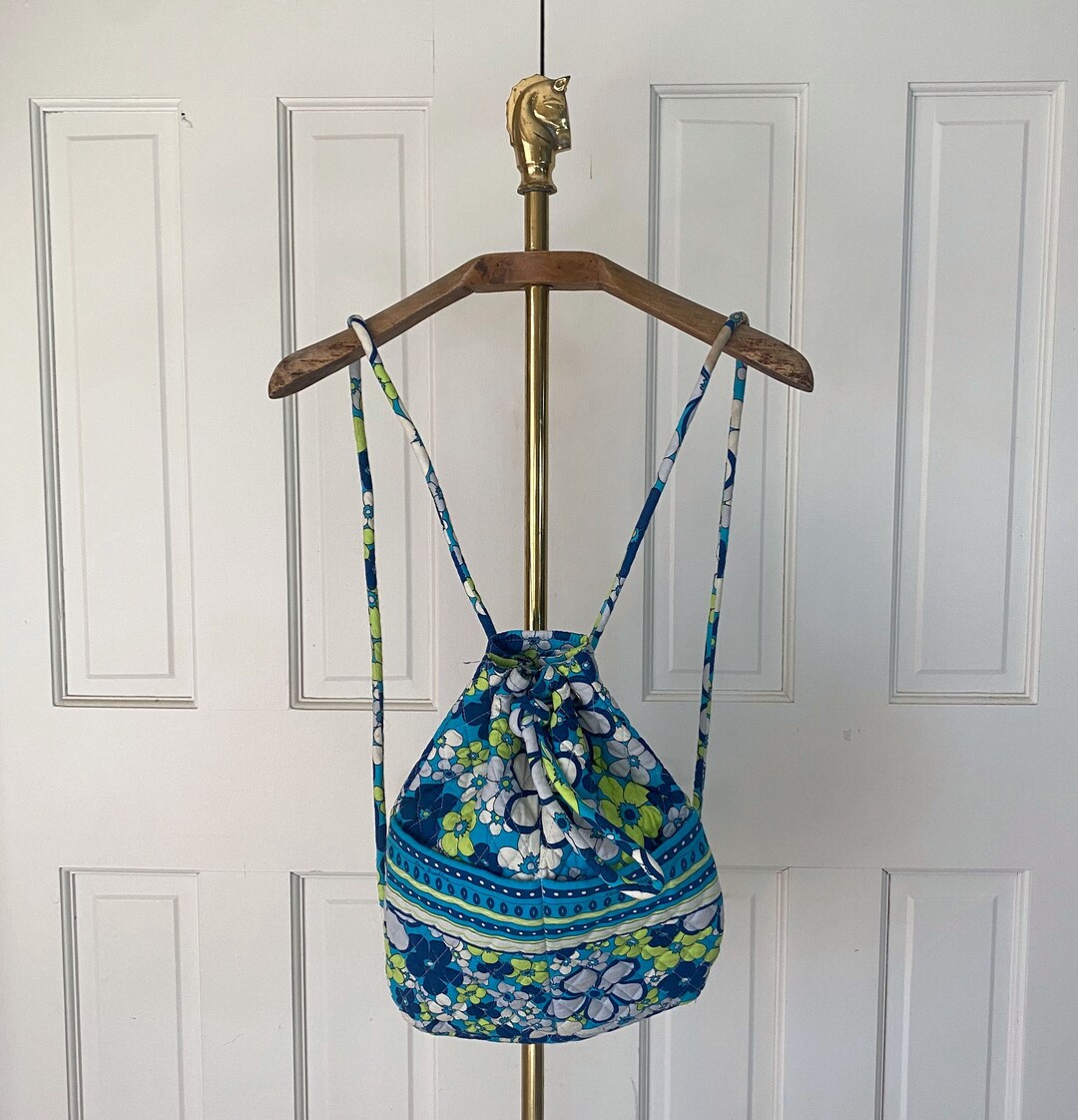 Vintage 00s Vera Bradley Floral Drawstring Backpack - Etsy