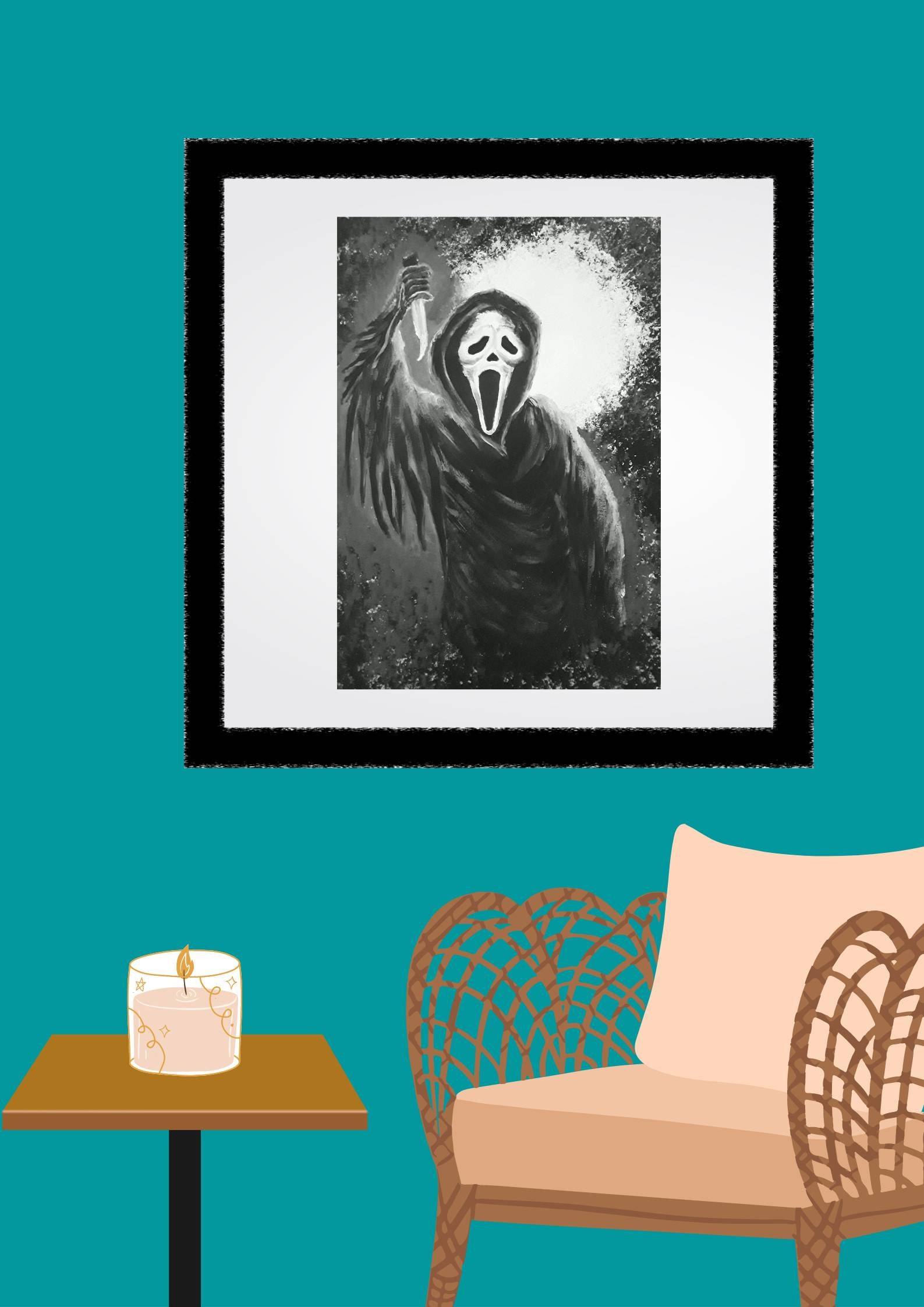 Scream Movie Art Ghostface Horror Art Spooky Art Print - Etsy