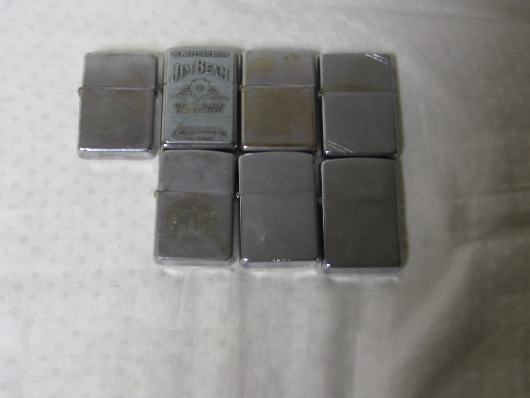 One Lot of 7 Vintage Zippo Lighters - Etsy