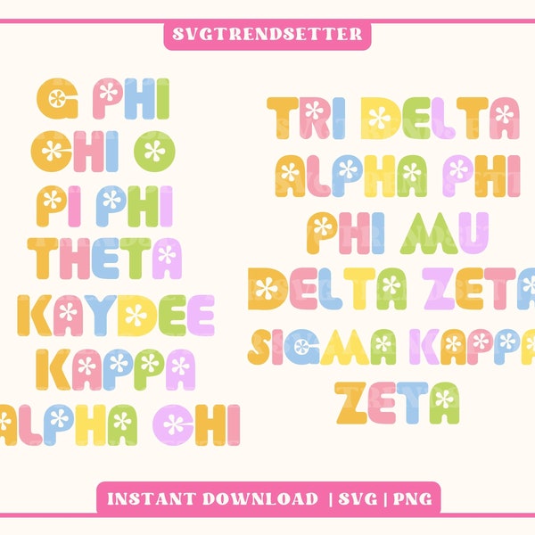 Fraternity Rush Template - Etsy