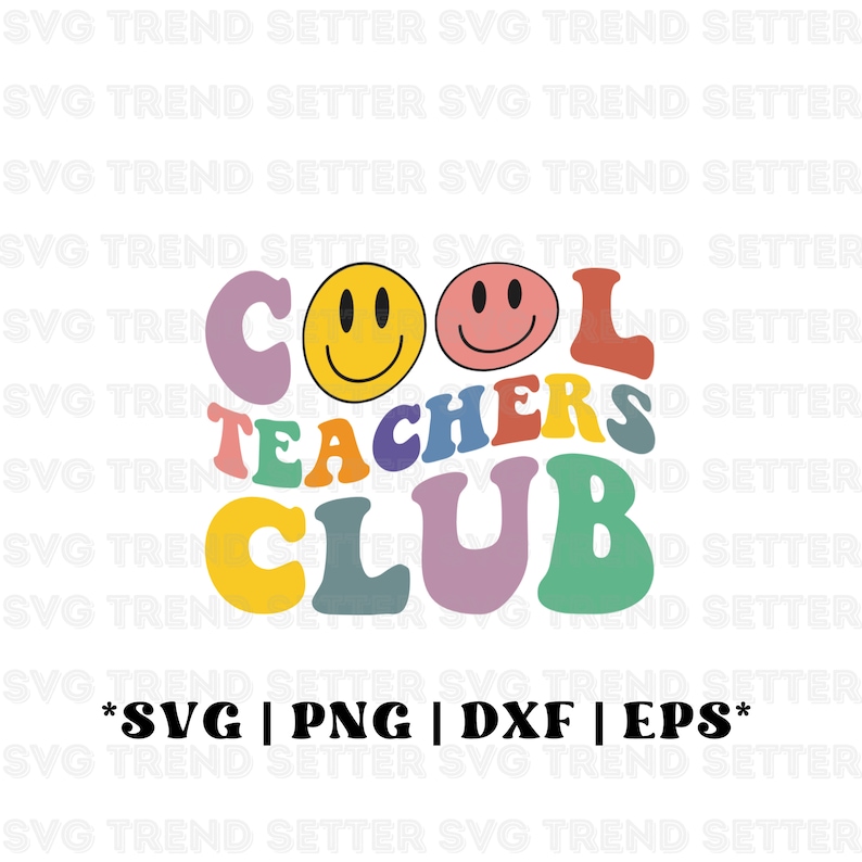 Teach Svg Cool Teacher Svg Cool Teachers Club Teacher Gift - Etsy