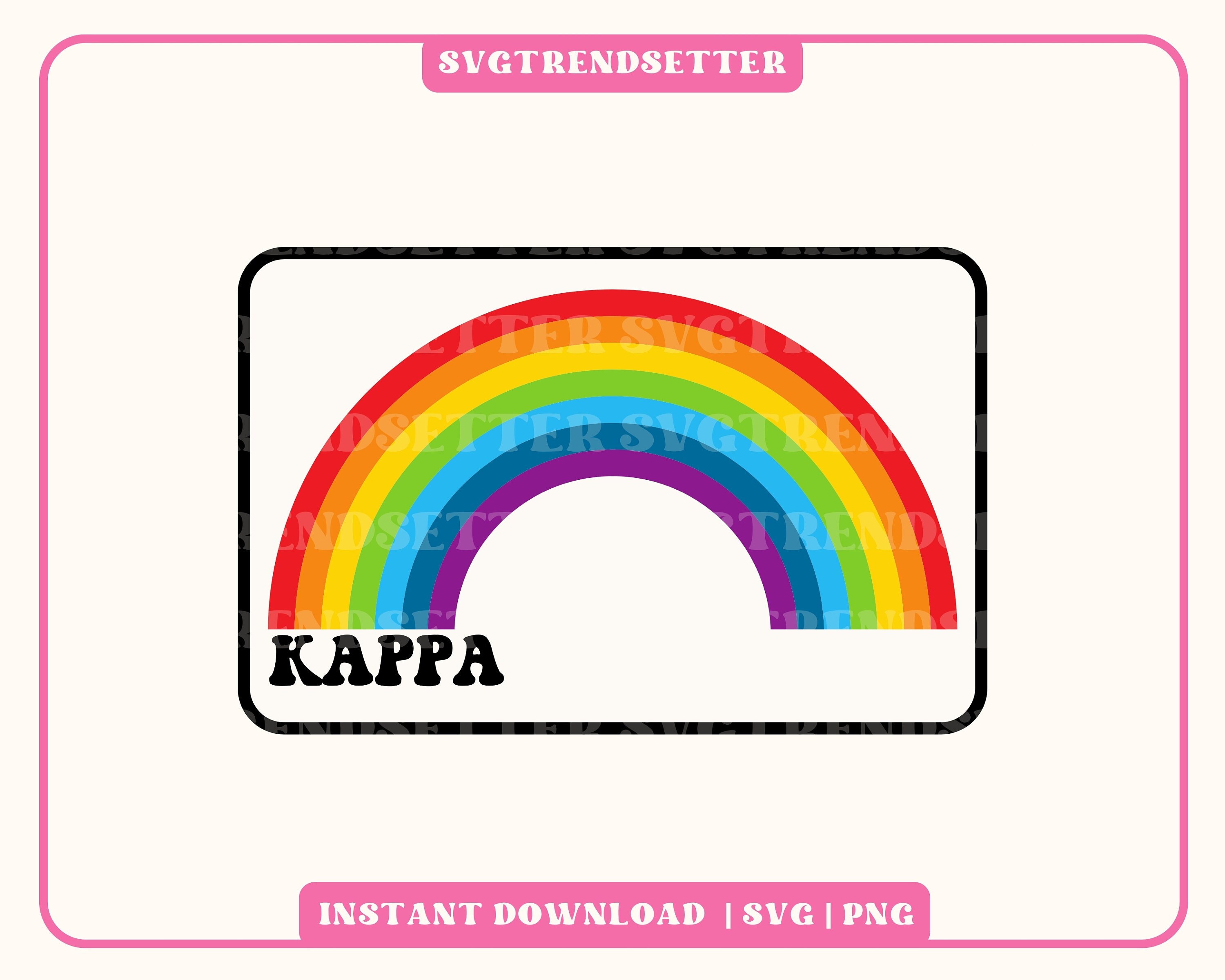 Retro Kappa Kappa Gamma Svg Kappa Svg Kappa Png Kappa Bid Day Svg Kappa ...
