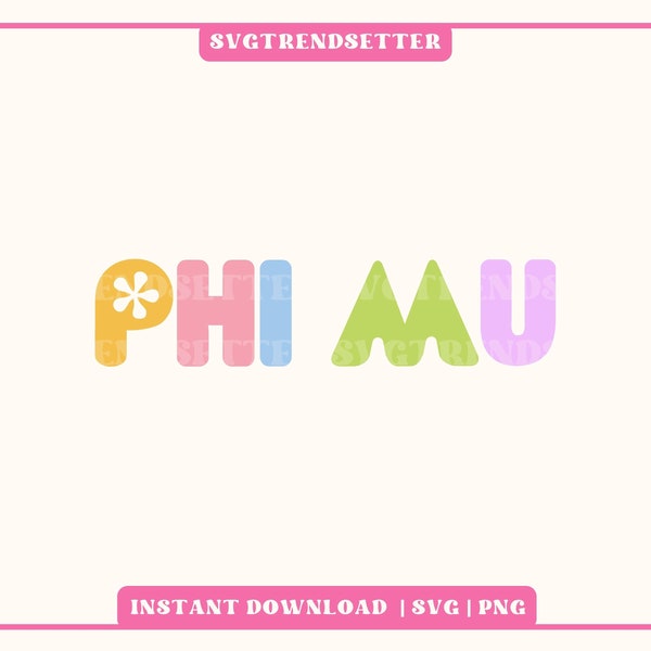 Phi Mu - Etsy