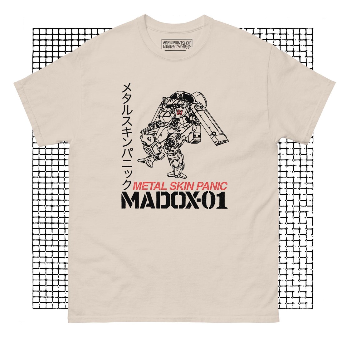 Metal Skin Panic MADOX-01 T-shirt (white/natural) メタルスキン - Etsy