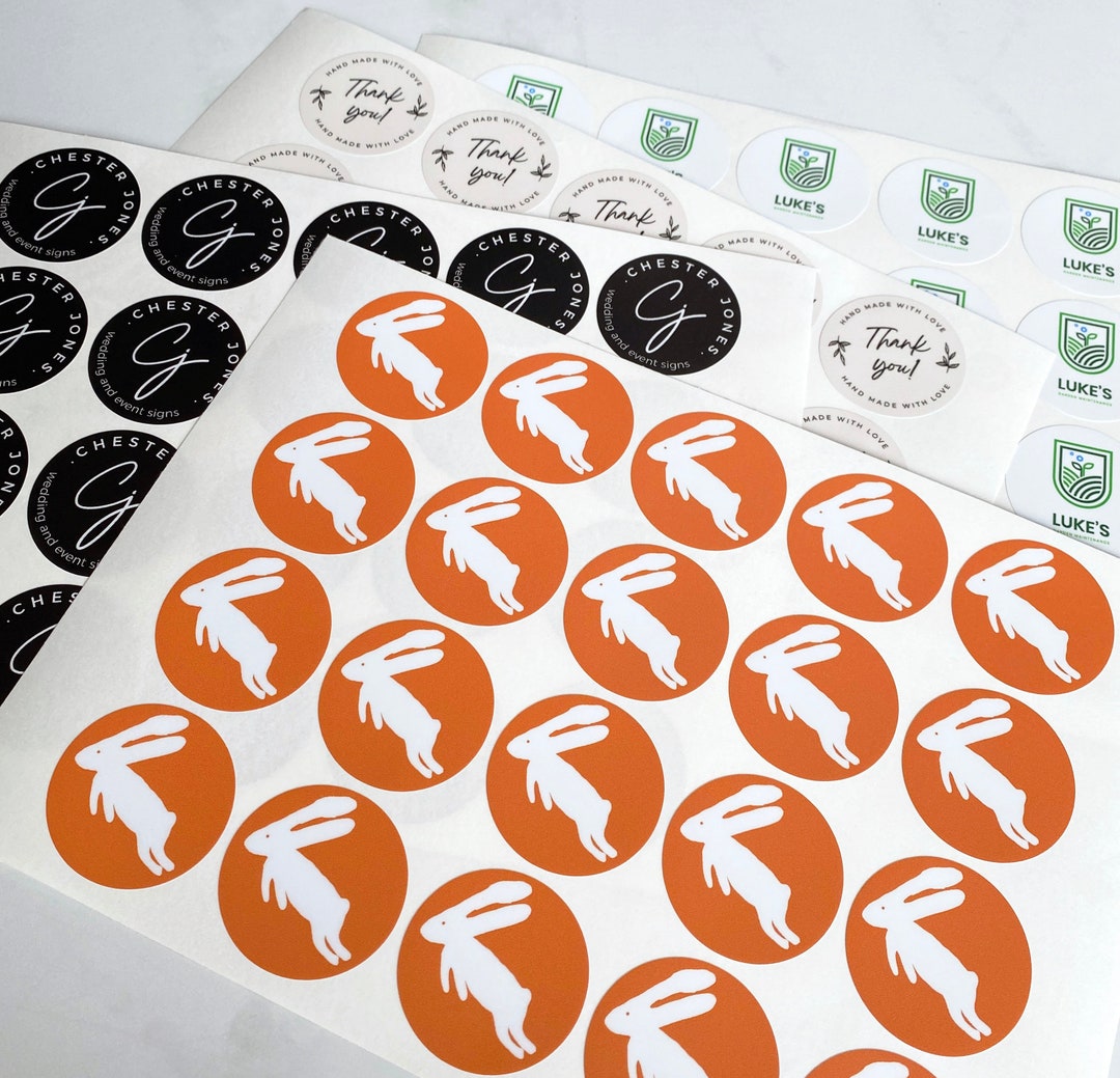 Personalized Logo Stickers Custom Stickers Sheet Round - Etsy