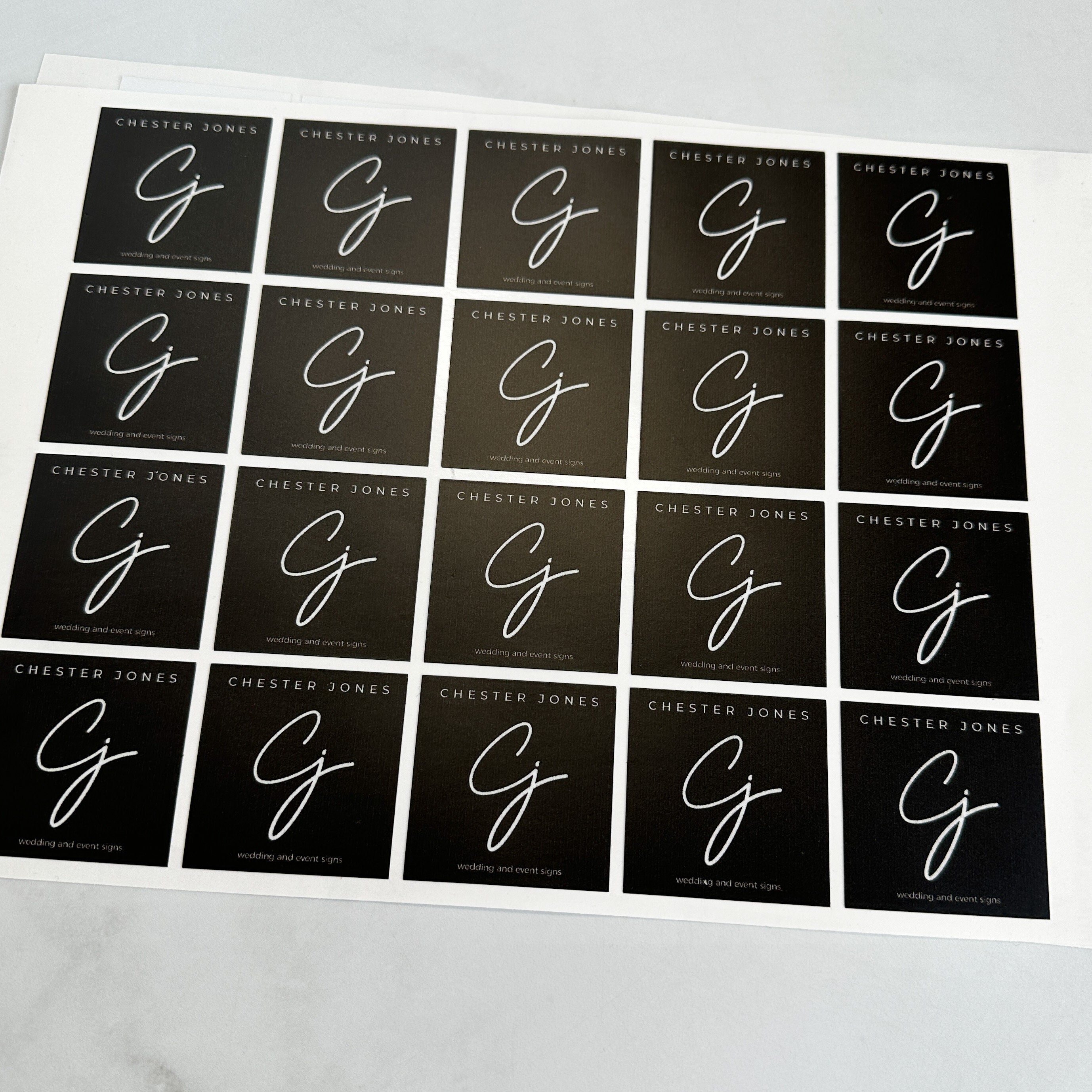 Square Stickers Sheet, Custom Stickers With Your Design, Branding ...