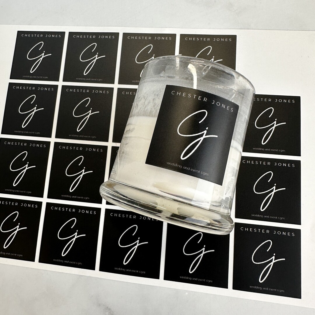 Square Branding Stickers, Custom Logo Stickers Sheet, Packaging ...
