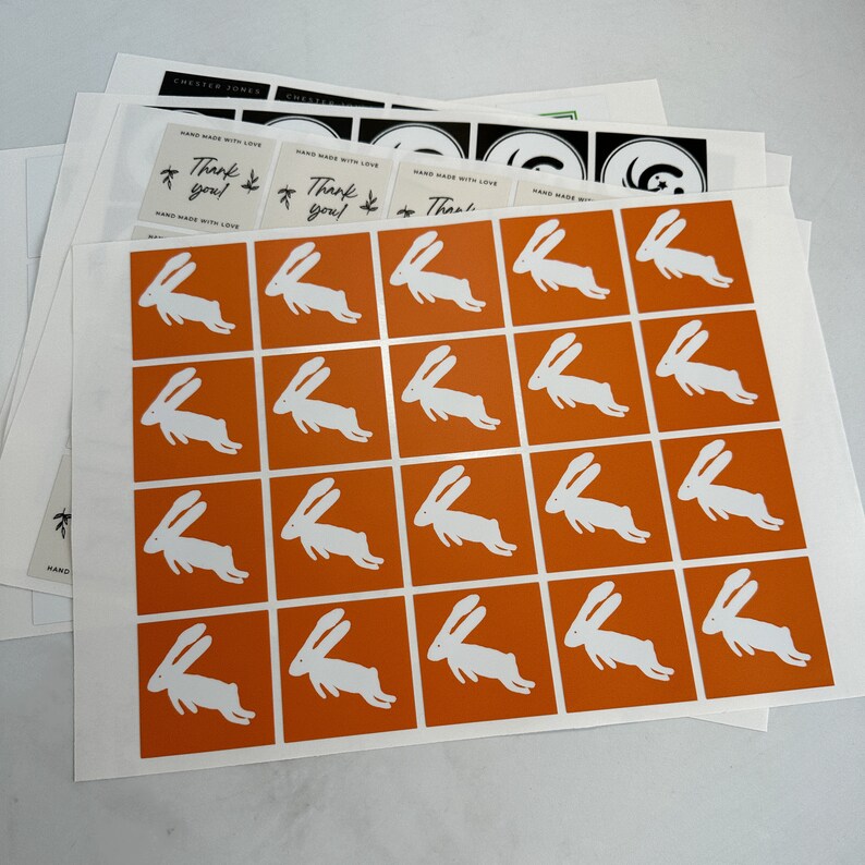 Square Stickers Sheet, Custom Stickers With Your Design, Branding ...